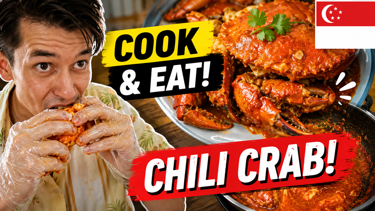 Best Chilli Crab in Singapore Food Hunt | Spicy, Sweet & Juicy Crab Review