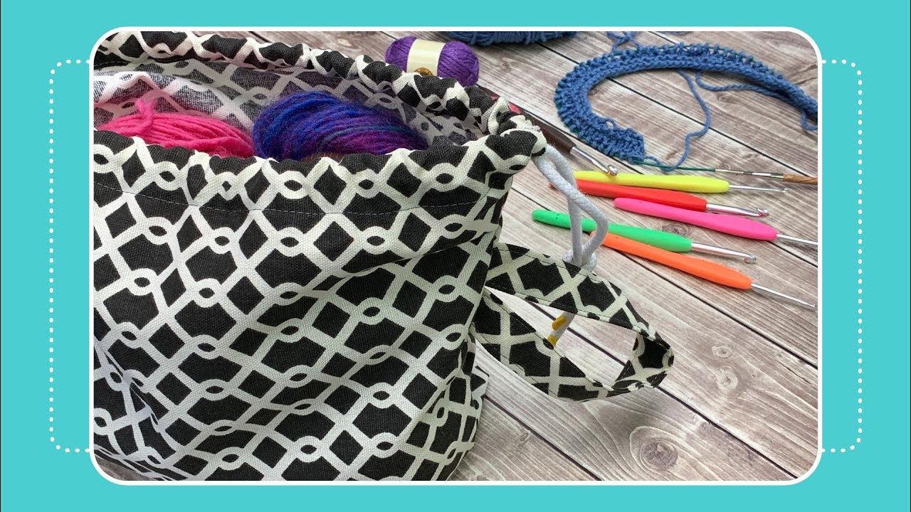 Drawstring project bag tutorial - day 10 of 12 days of last minute DIY ...