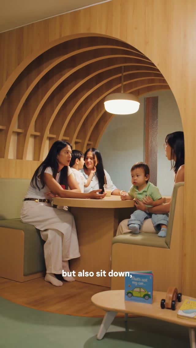A new space where parents can work and kids can play