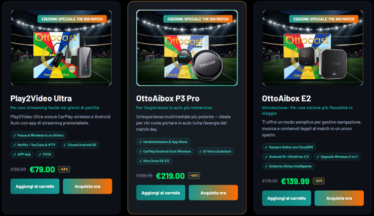Ottocast porta CarPlay wireless e streaming in auto con una promo ...