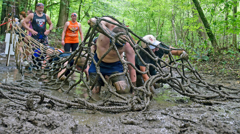 Runners brave obstacles at annual Barbarian Challenge