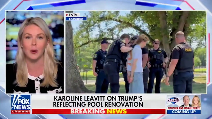 Leavitt defends White House response to Reflecting Pool damage