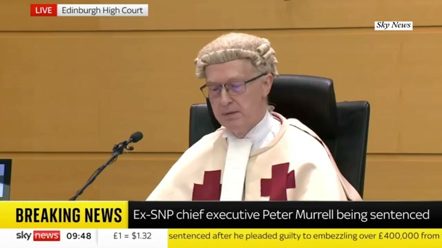 Watch: Peter Murrell led away in handcuffs after sentencing
