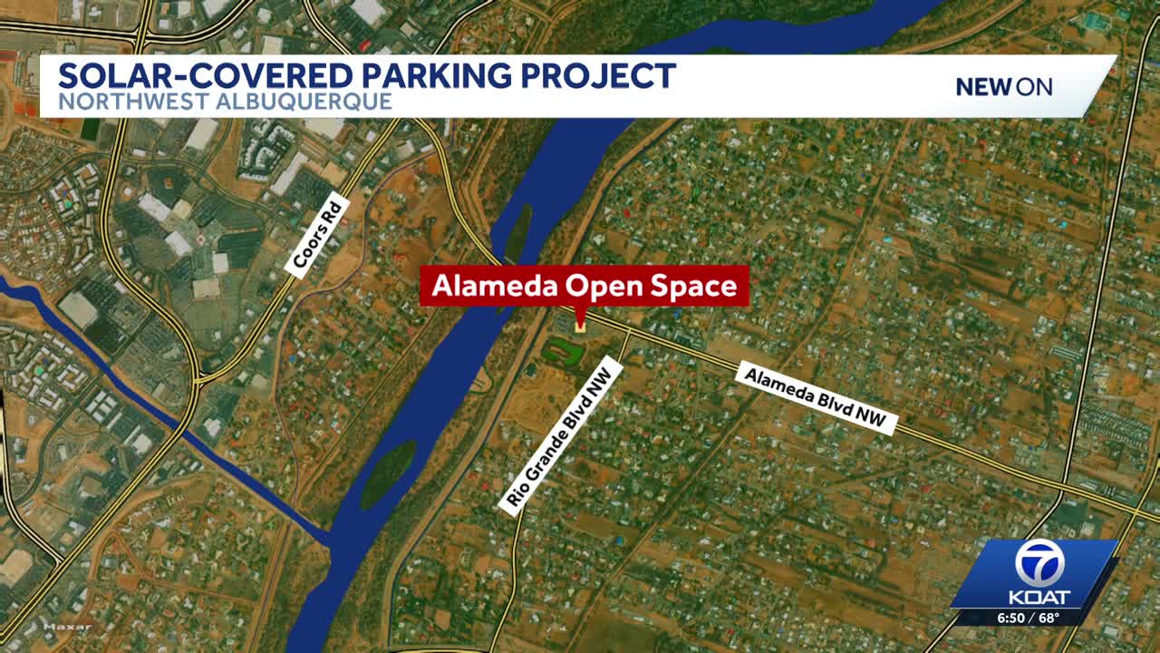 Solar covered parking project at Alameda Open Space