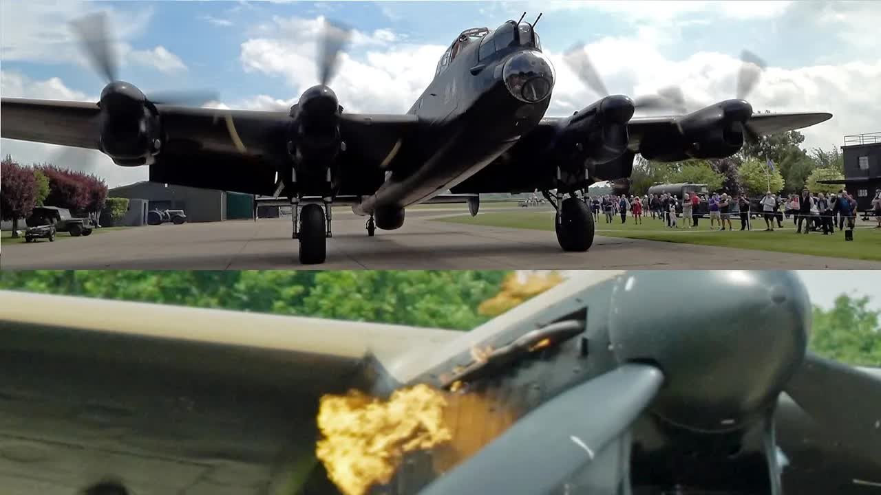 Watch The Avro Lancaster Spit Fire - Then 4 Merlin Engines Rip The Air ...