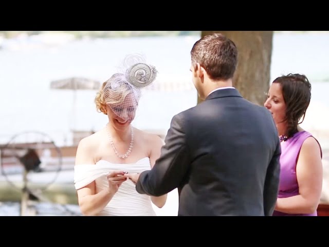 Liz and Jeff bring an art theme to a colorful Wisconsin wedding