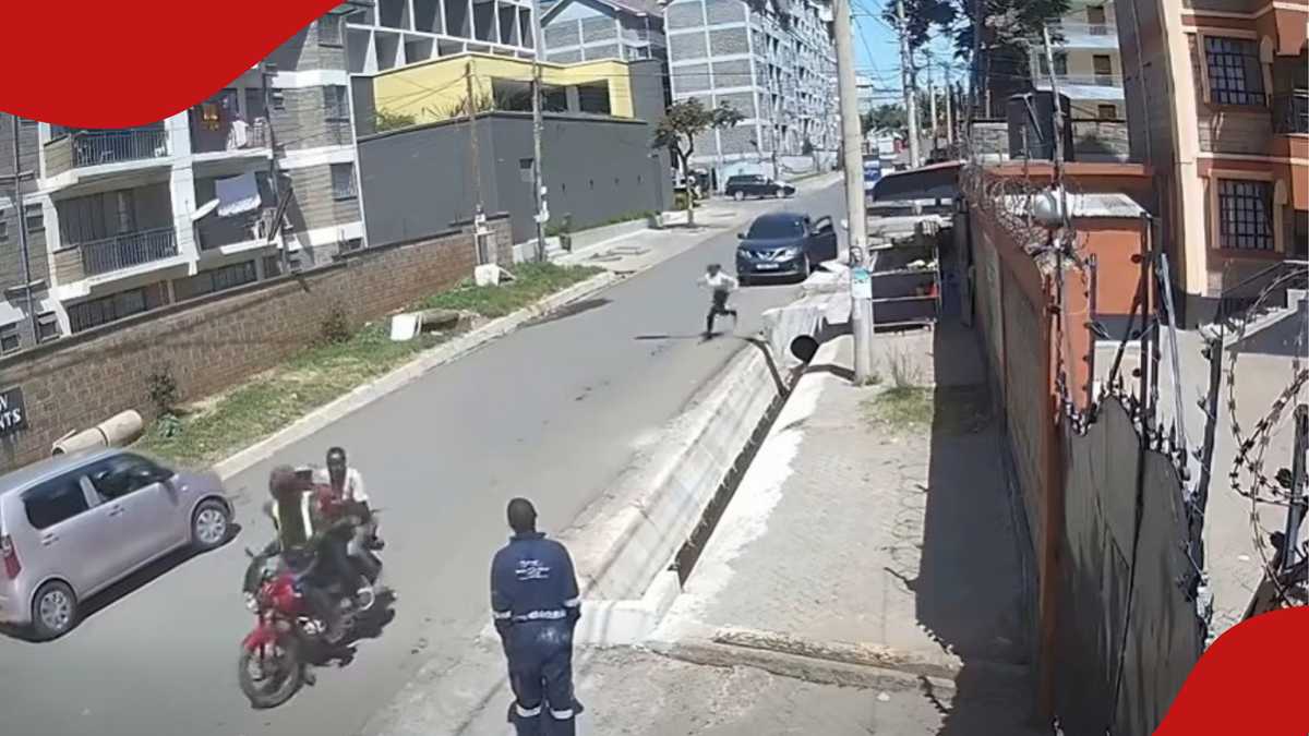 CCTV captures distressed woman screaming and frantically chasing 3 men ...