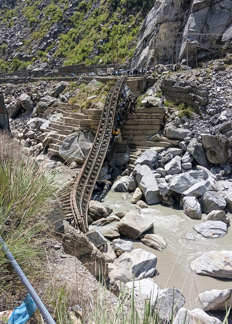Himachal: Truck falls into river as bridge collapses in Kinnaur; driver ...