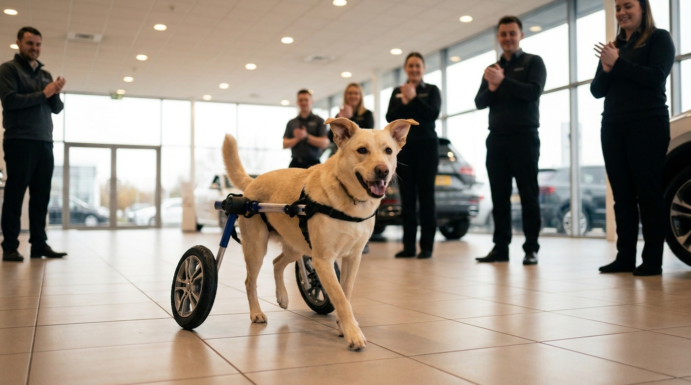 Paralysée après un accident, cette chienne reçoit un cadeau incroyable ...