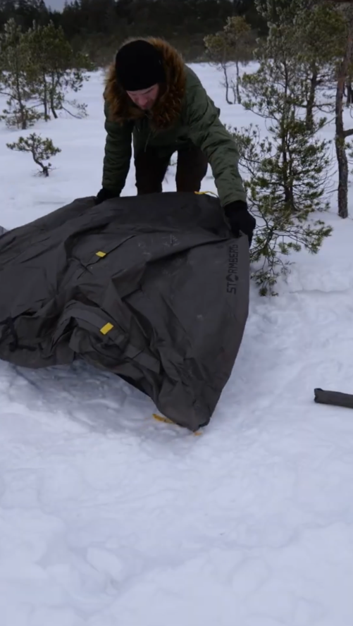 What it’s like camping through a freezing snowy night
