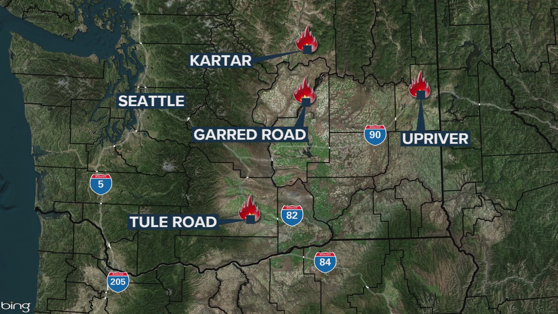 Hot, dry conditions elevate fire danger across Washington