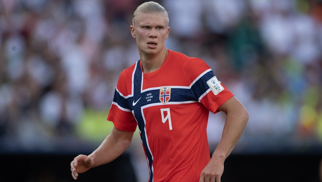 Haaland’s double seals Norway win as 'Viking Row' goes viral