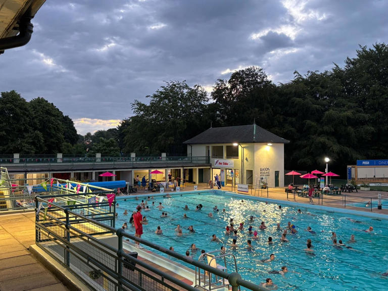 In photos: Special solstice swim at Peterborough Lido attracts huge ...