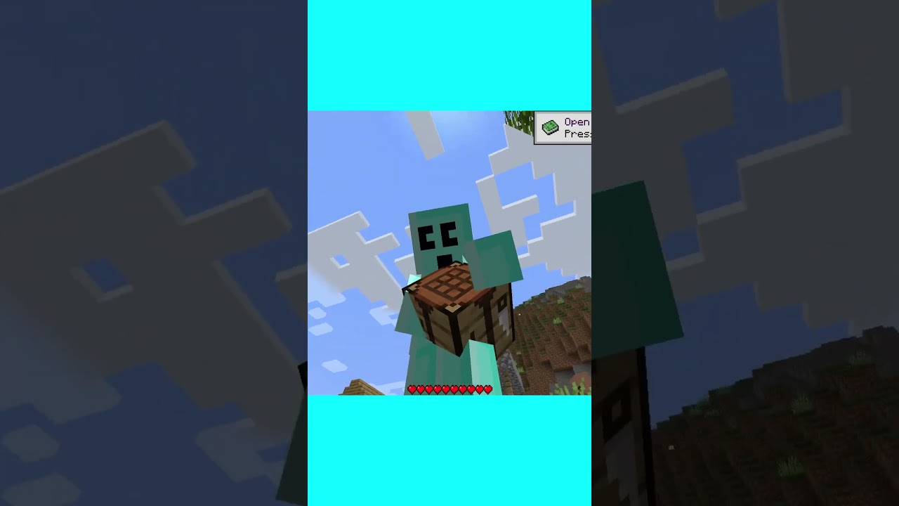 Surviving a difficult challenge with no inventory inside Minecraft
