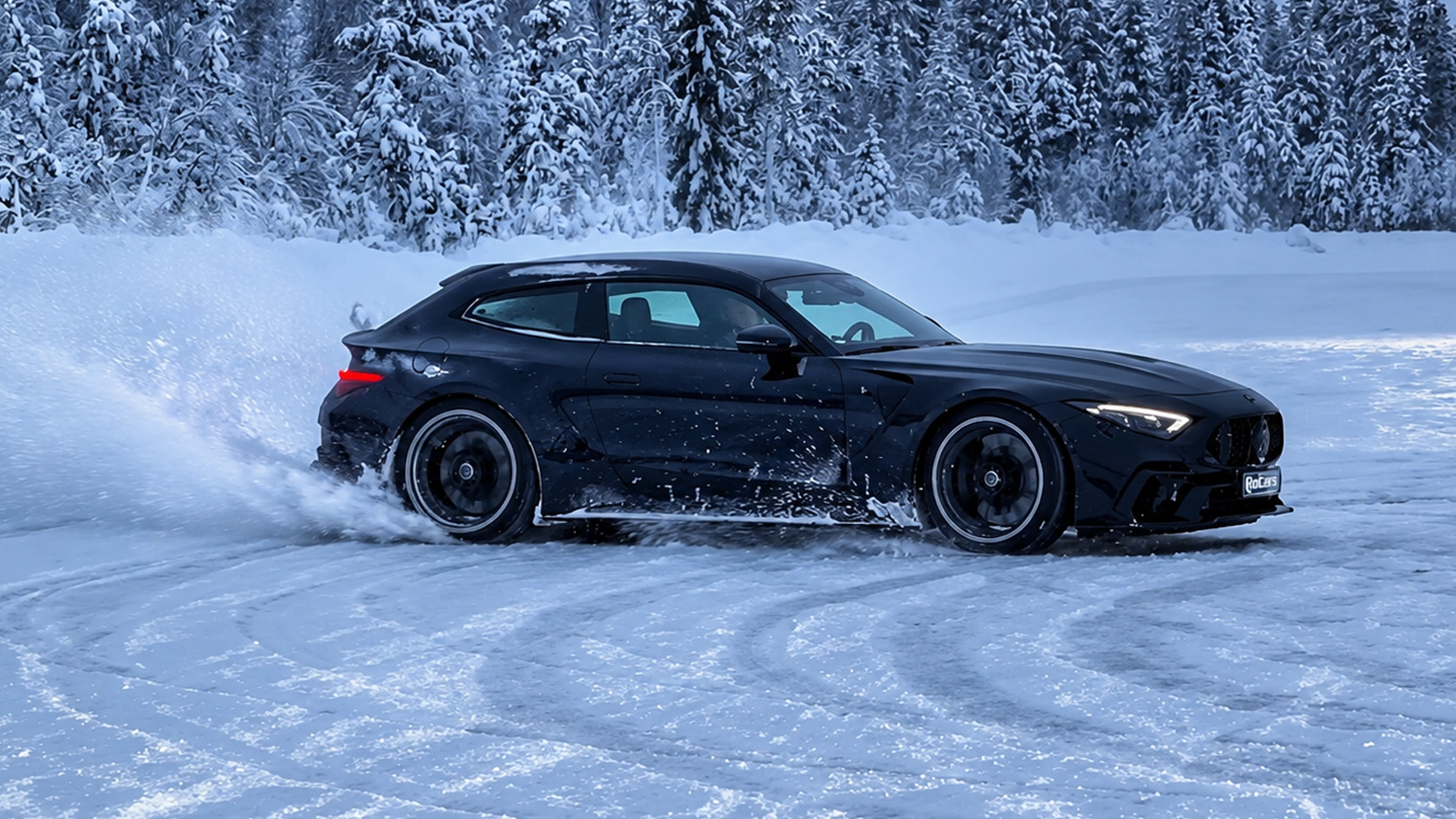 Brabus Rocket GTS drifts across a frozen lake with 1,000 hp