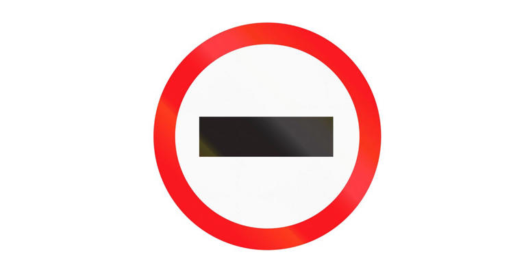 Qué significa la señal de tráfico con una raya horizontal negra sobre ...