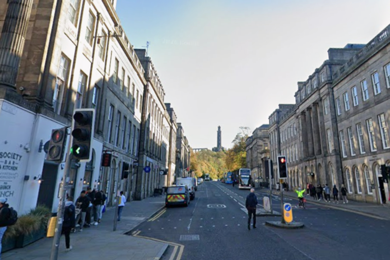 Edinburgh city centre street closed and buses diverted due to ongoing ...