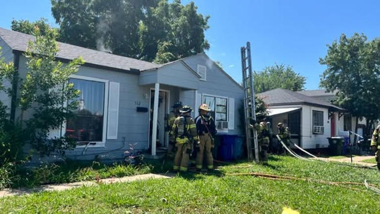 Midwest City firefighters rescue three kittens from house fire on ...