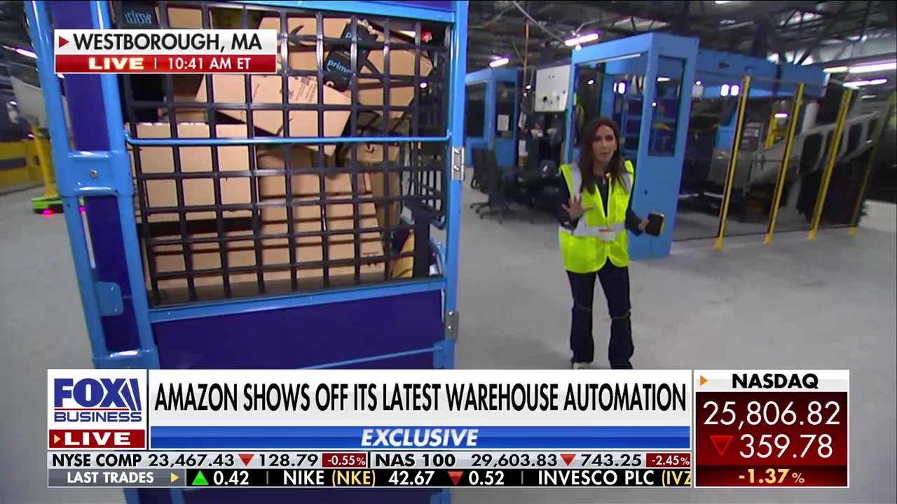 Amazon showcases latest warehouse automation with Proteus robot