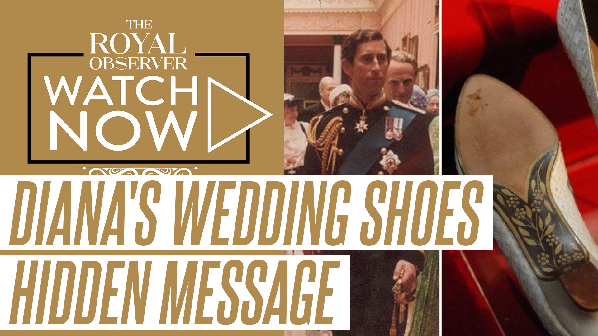Diana had a secret message for Charles painted on her wedding shoes ...