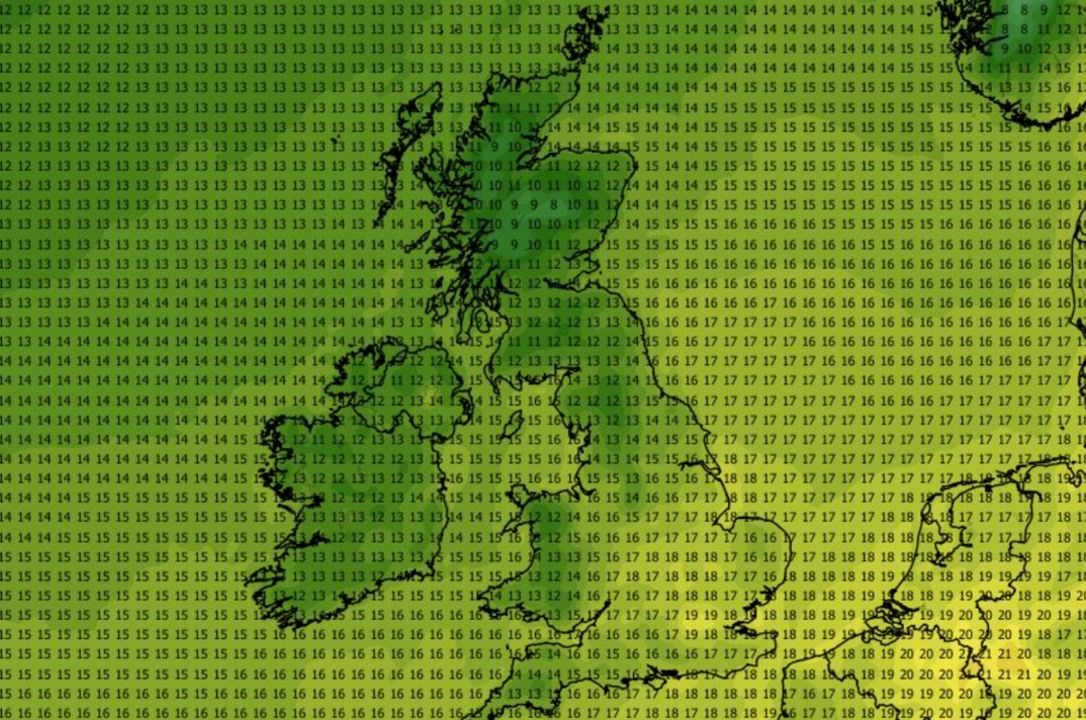 UK maps turn green as heat drops