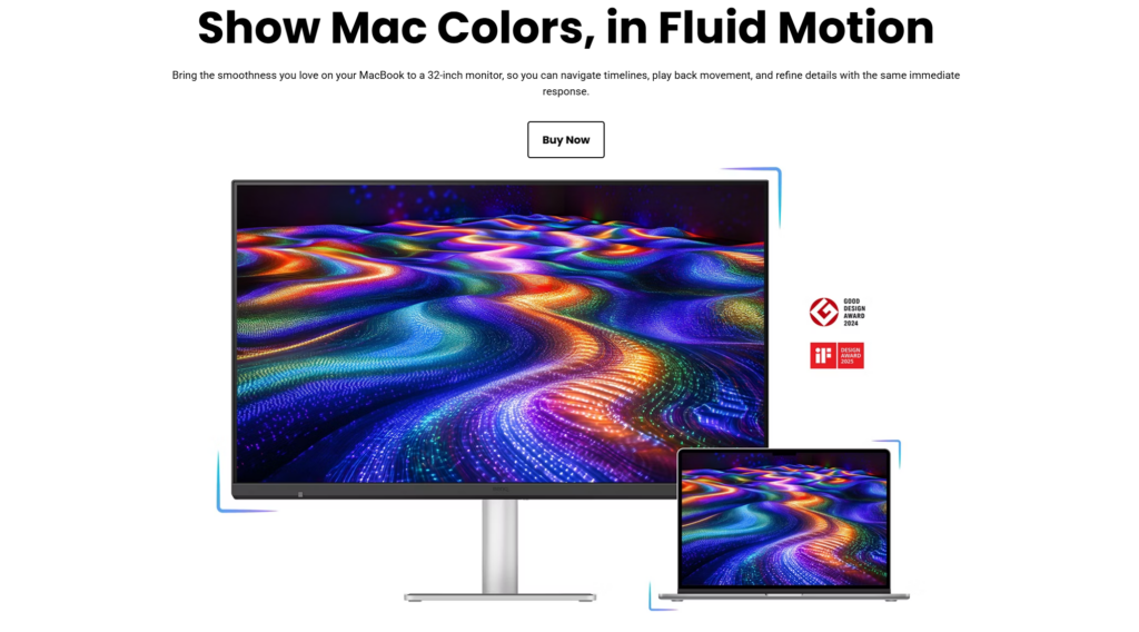 BenQ launches Mac-focused 32-inch monitor with 120Hz refresh rate ...