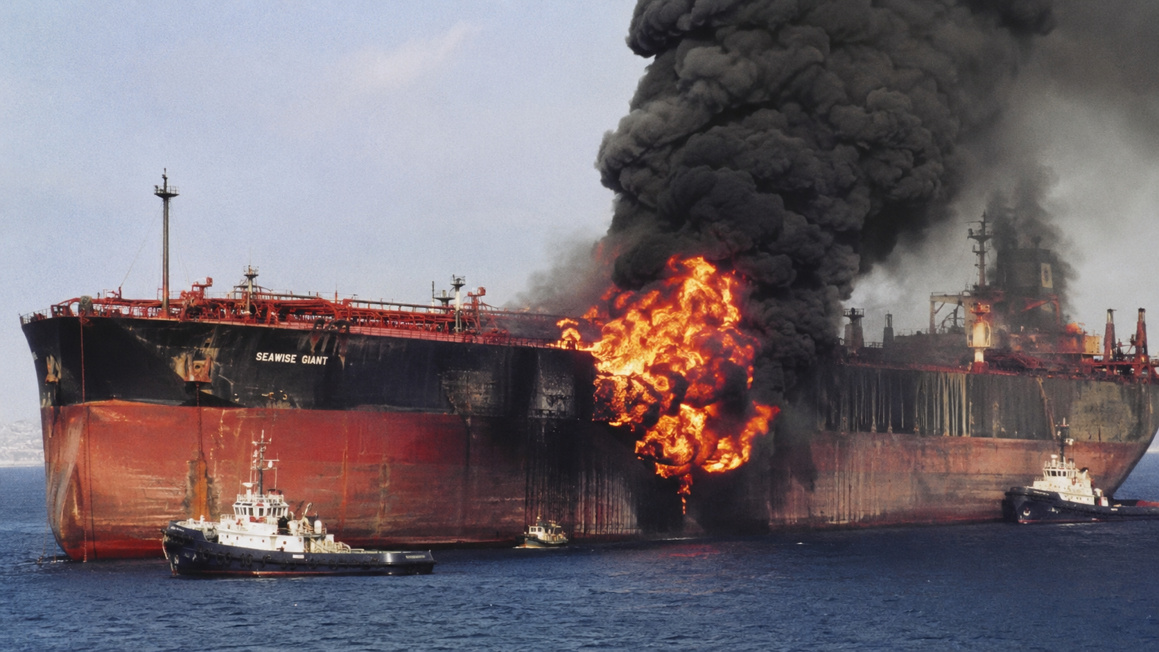 The largest ship in the world was blasted, sank, and then came back