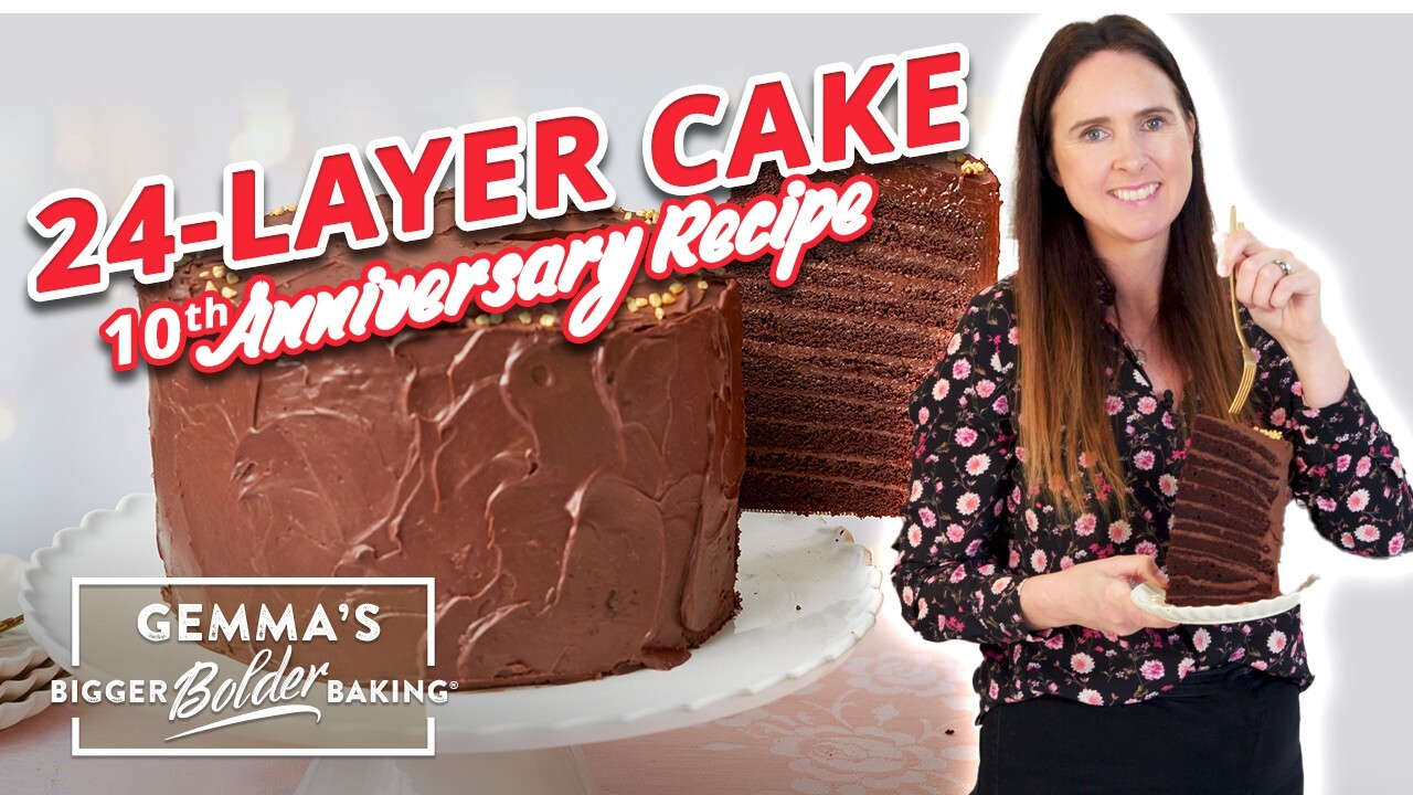 24-layer chocolate cake recipe + free gift (10th anniversary episode)
