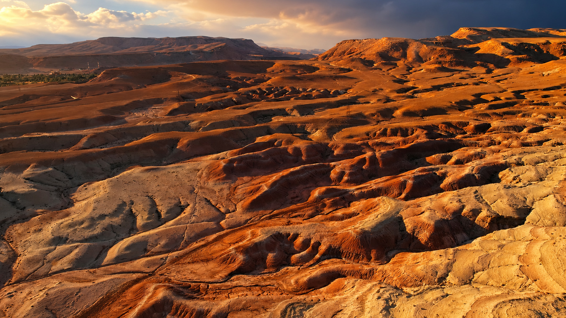 El terreno desértico de Marruecos moldeado por el tiempo
