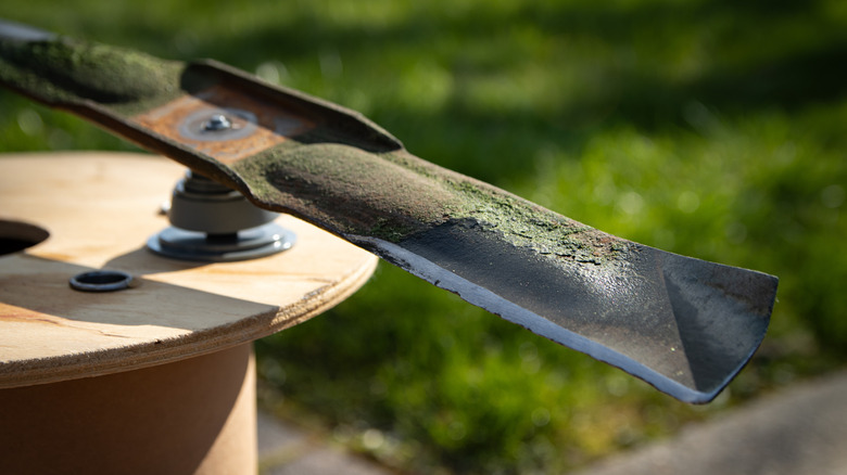How to easily sharpen lawn mower blades with a common tool you probably ...