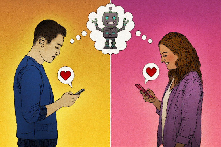 AI chatbots hit the dating scene as singles 'outsource' love life