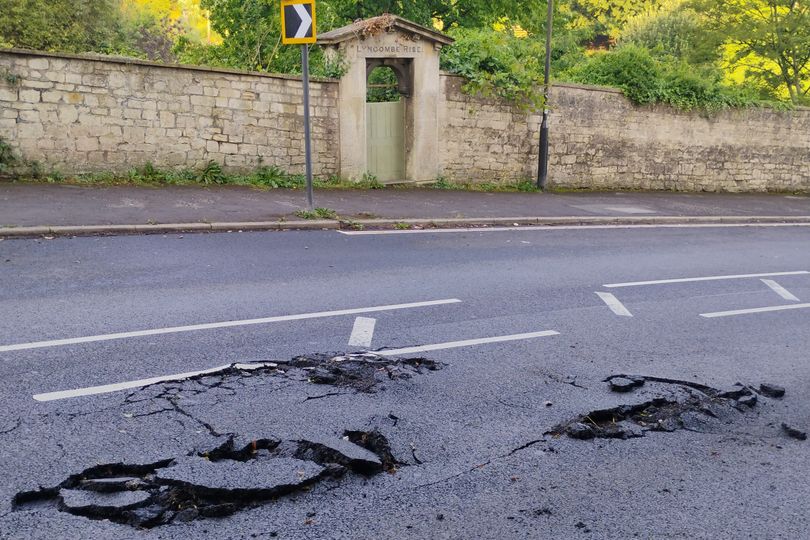 Exploding roads in Bath not caused by lightning strikes