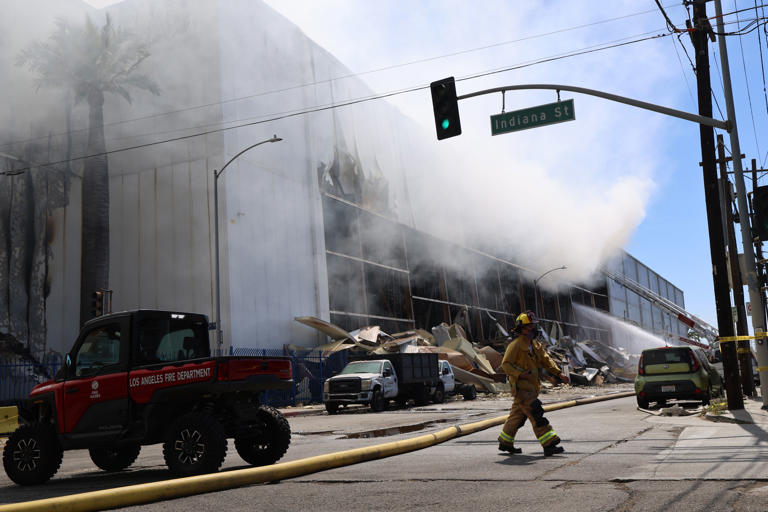 LAFD expects to put out nearly week-long Boyle Heights fire in coming days