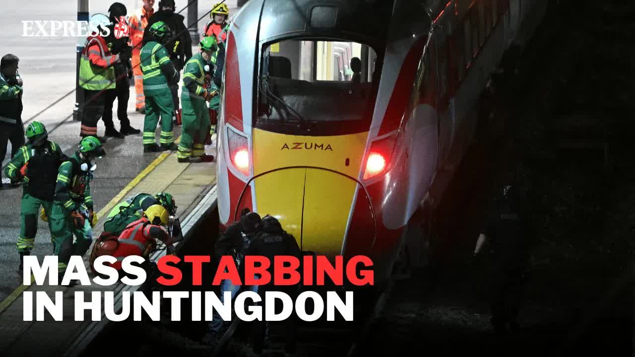 Live: Police statement following Huntingdon train stabbings