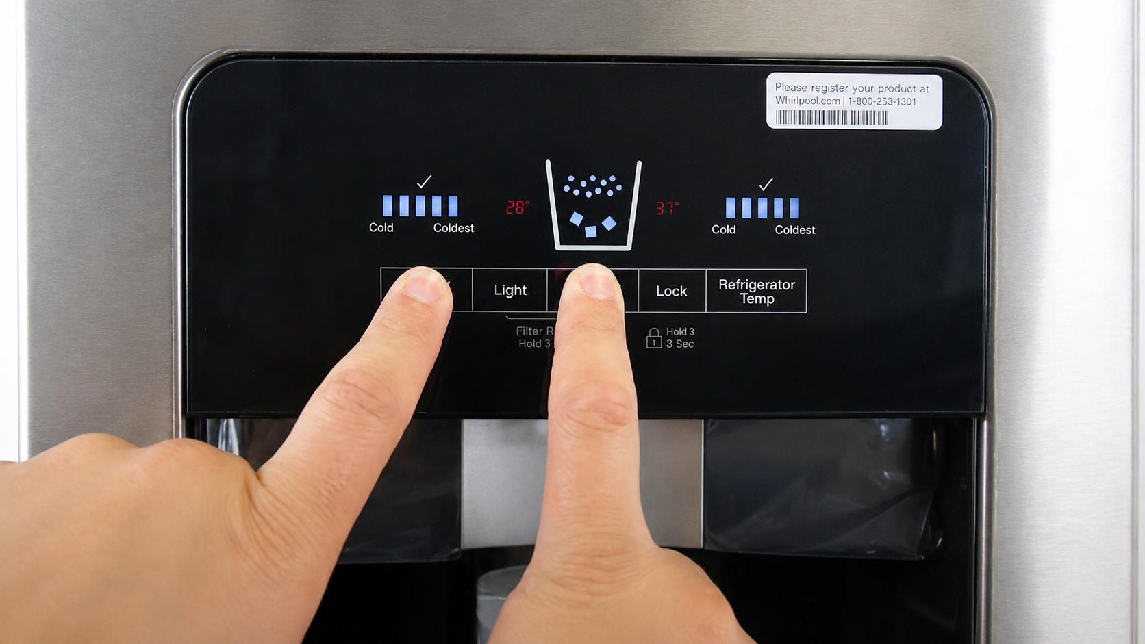 Whirlpool side by side refrigerator diagnostics - error codes, forced ...