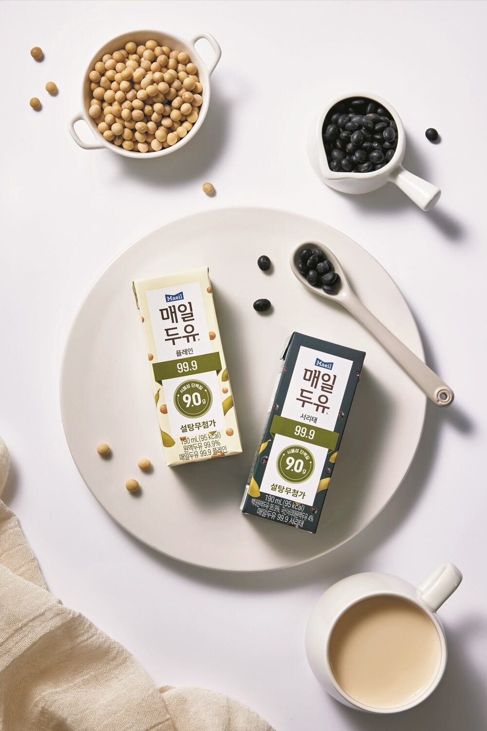 Maeil soy milk 99.9 soritae sells 1M packs in month