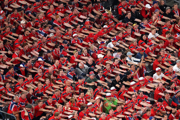 Norway fans' viking row celebration taking over the 2026 FIFA World Cup