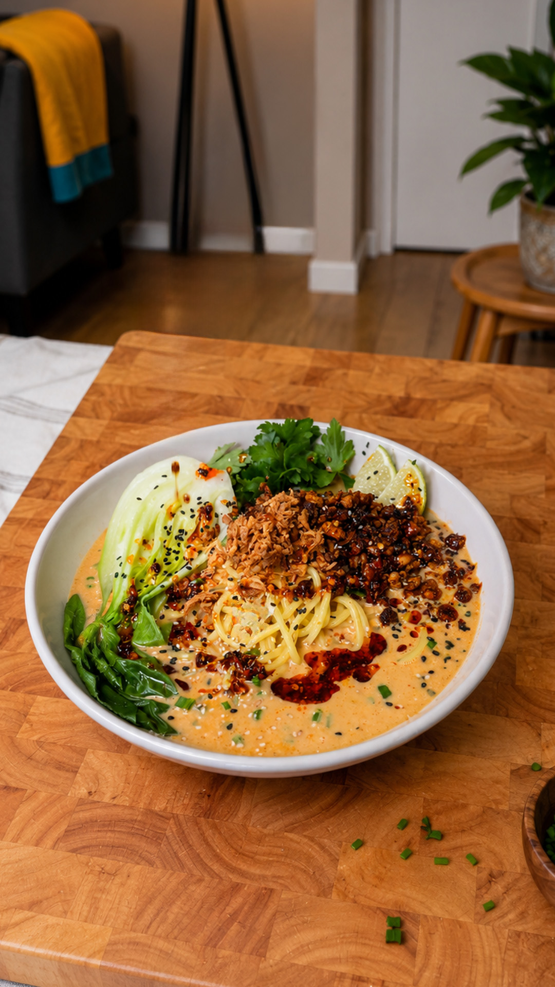Easy noodle soup comfort food recipe