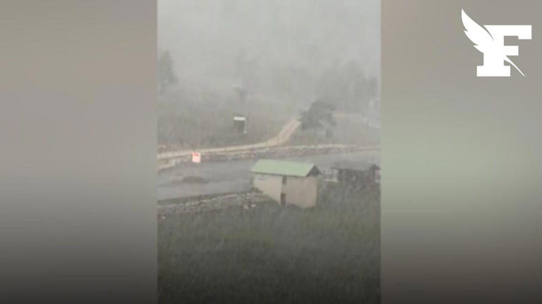 La neige en France, un 14 mai : les images surprenantes de flocons en ...