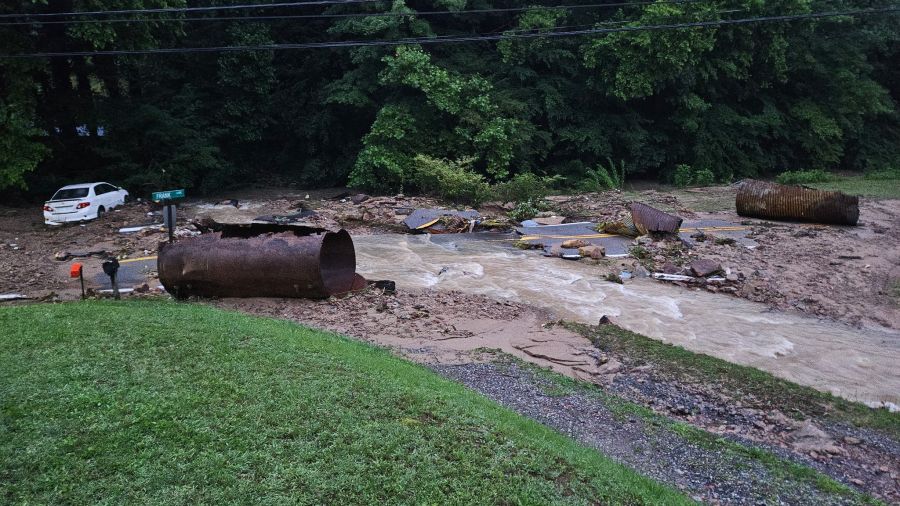 Flood waters recede in Logan County