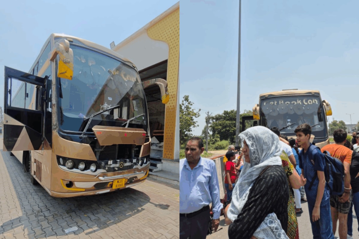 Bus catches fire en route to Kainchi Dham; woman demands refund from ...