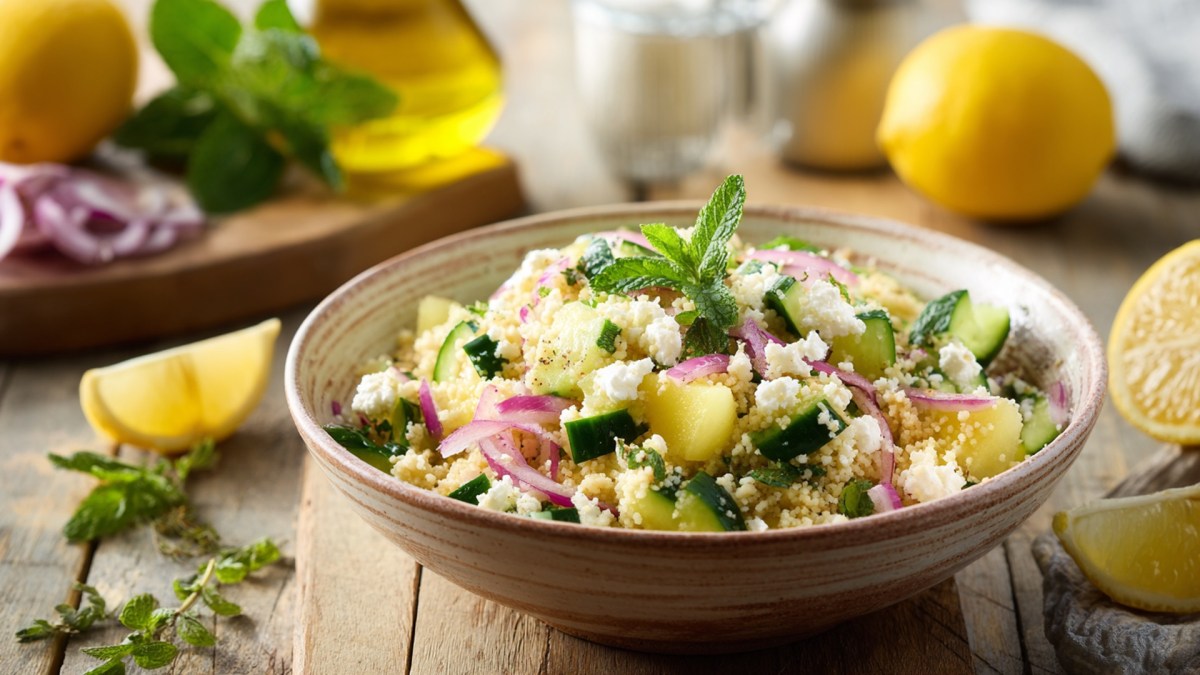 Unbeschwerte Sommertage brauchen diesen Salat mit Gurke, Melone, Feta ...