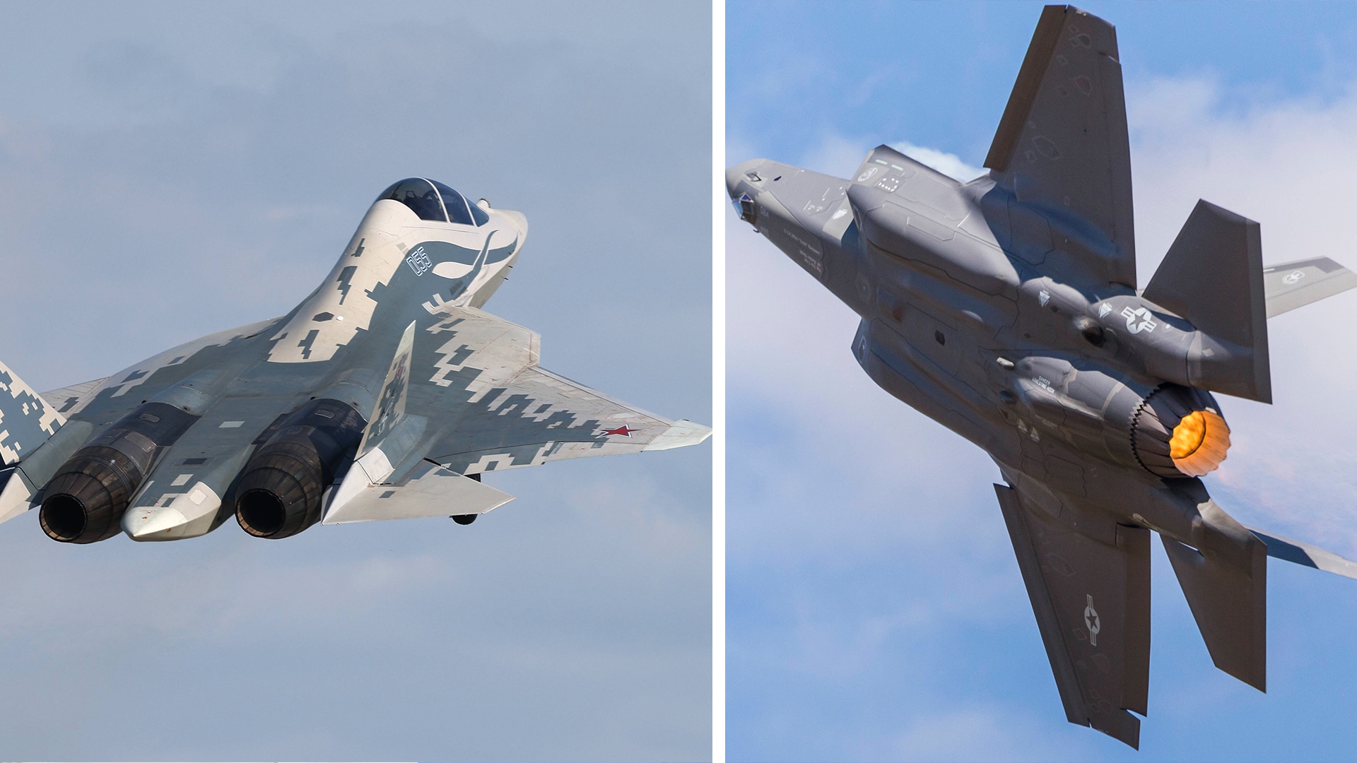 Russische Su-57-Kampfjets unterliegen gegen polnische F-35-Kampfjets ...
