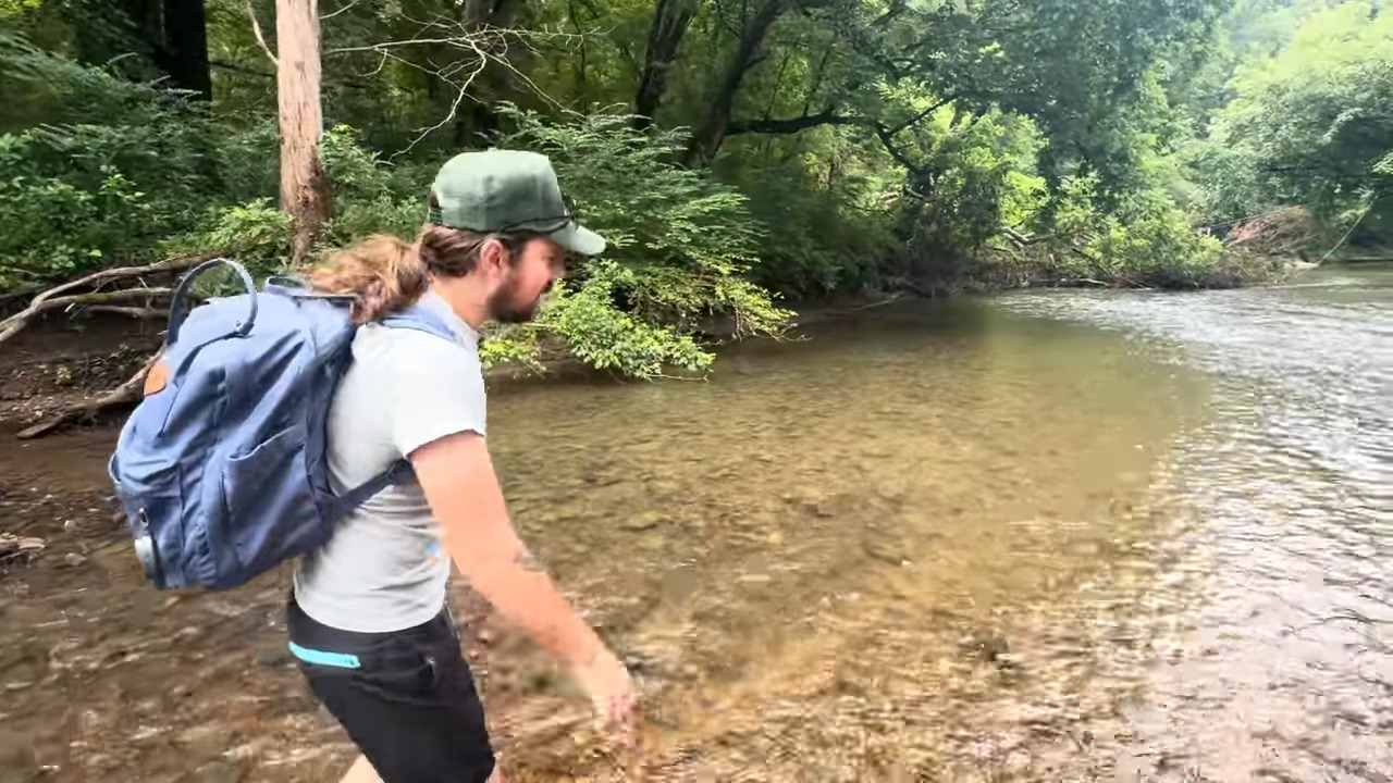 They walked through a forgotten creek - then a 1940s bottle came out ...
