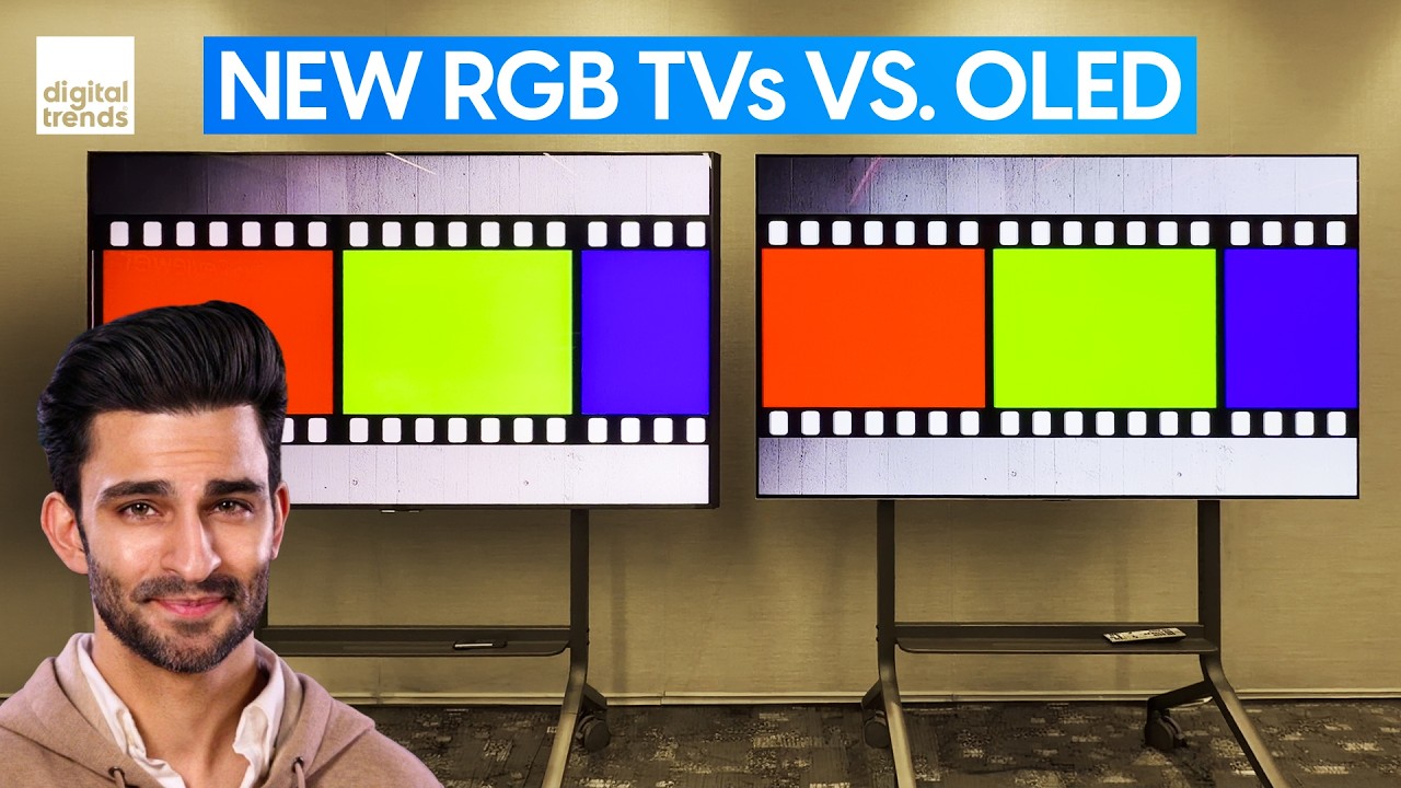 Watch side-by-side video tests of competing RGB vs OLED screen technologies