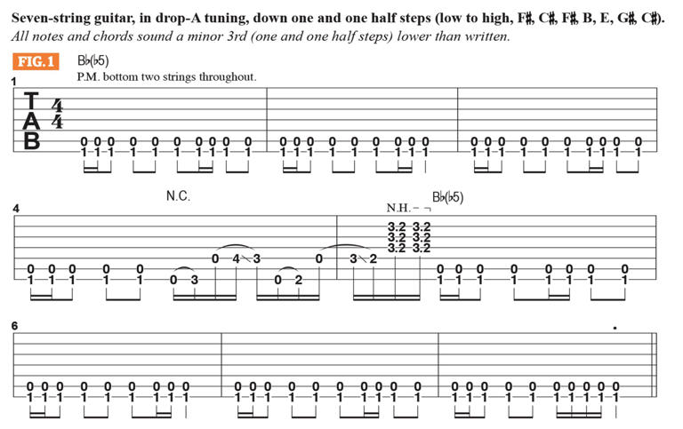 Mike Stringer on how to combine power chords with hammer-ons and pull-offs