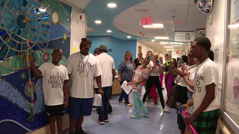 Florida boy rings hospital bell after surviving aggressive blood cancer ...