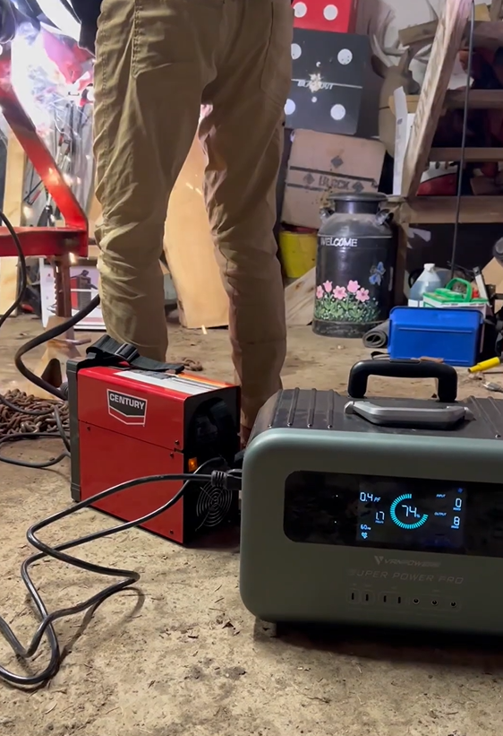 Battery powered welder portable welding equipment demo