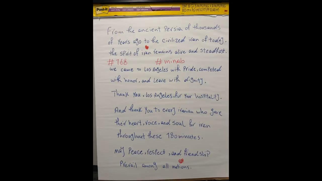 Iran leave note in dressing room after Belgium draw, asking for peace