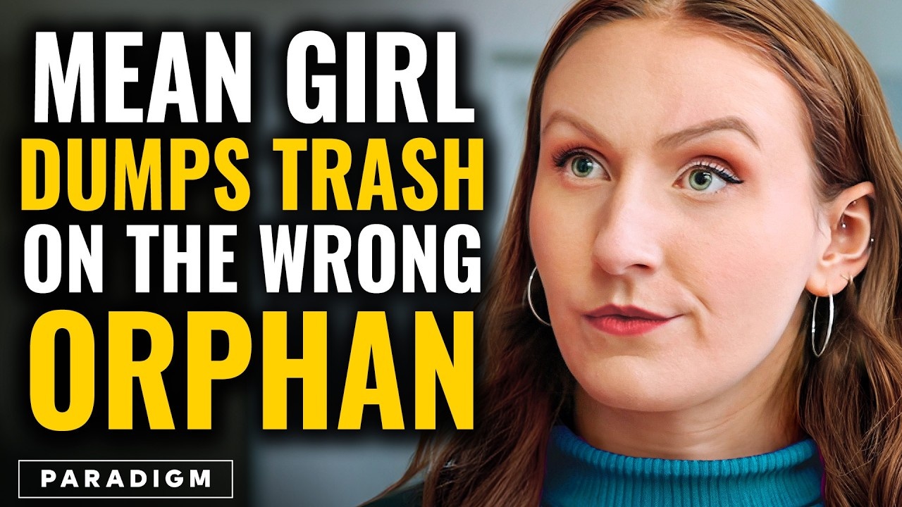 Everyone watched as she dumped garbage on an orphan